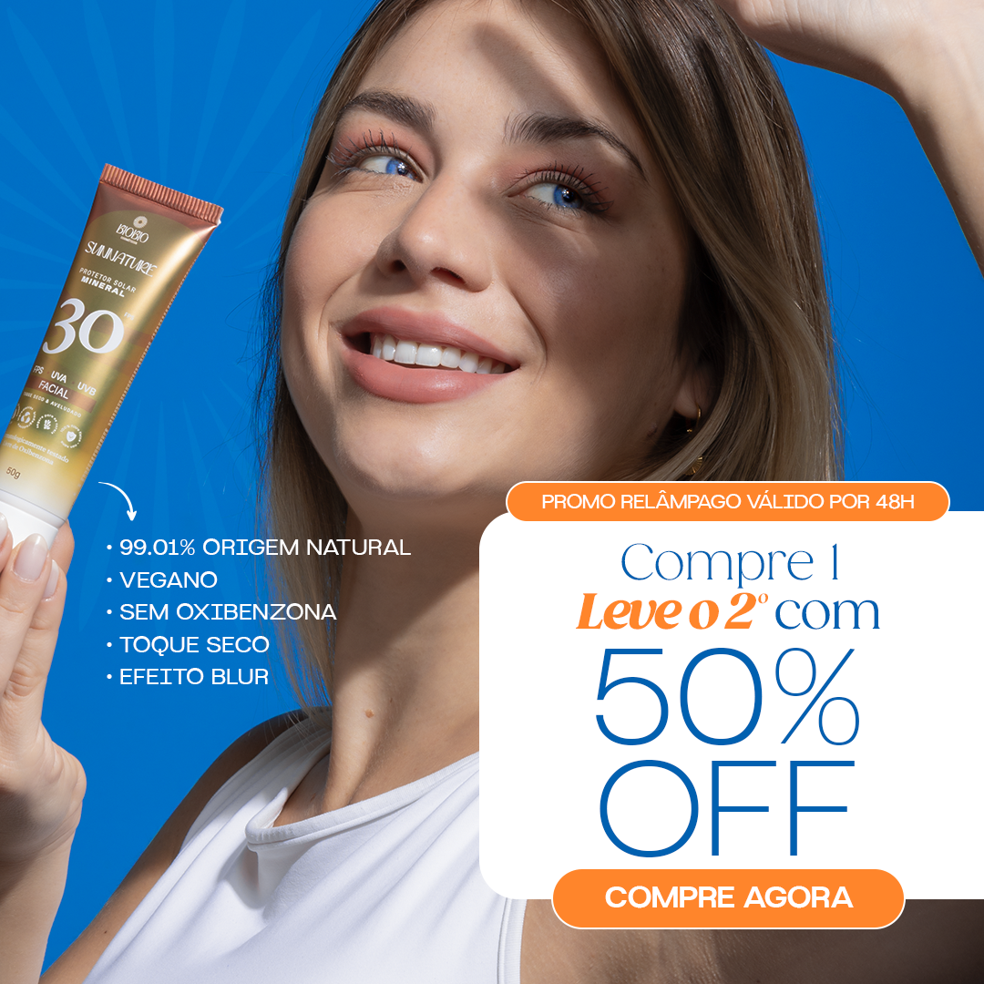Protetor Solar 100% Físico e Mineral – BioBio Cosméticos Naturais